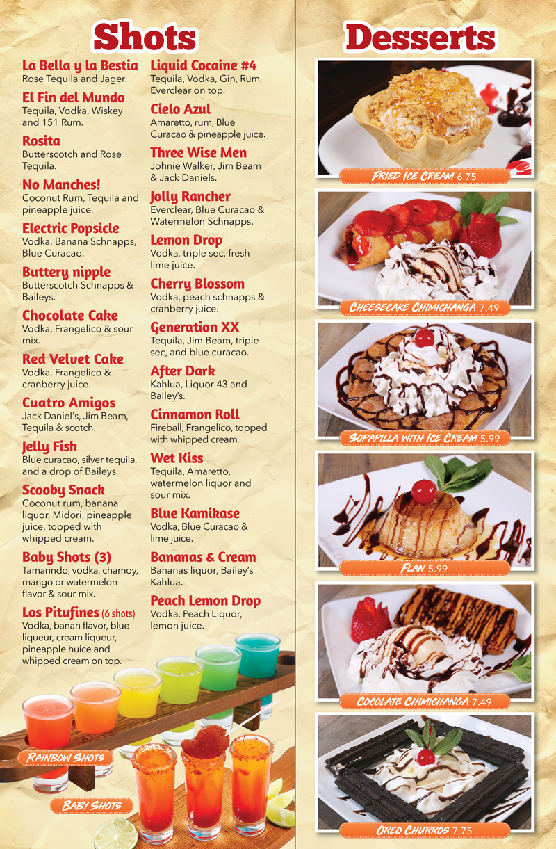 Menu – The Border Mexican Restaurant
